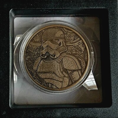 Botanical Brass Coin Set Cherry Blossom, Rose, and Lily Symbolic Beauty ...