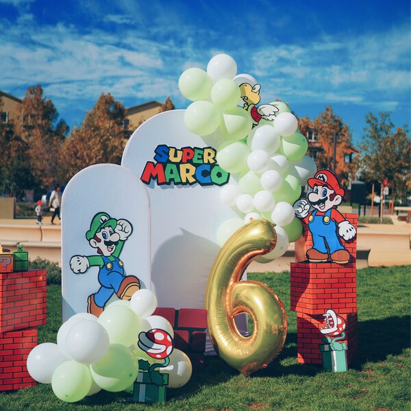 2 Feet Super Mario Brothers, Mario Standee, Mario Photo Props, Super ...