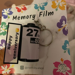 Memory Film Keychain 1-10 Photos Personalized Camera Roll - Etsy