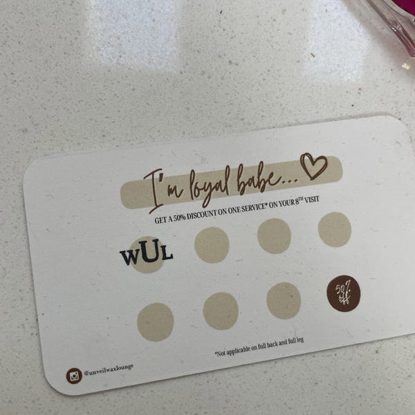 Custom Round Loyalty Card Mini Self Inking Stamps, Loyalty Card Stamp ...