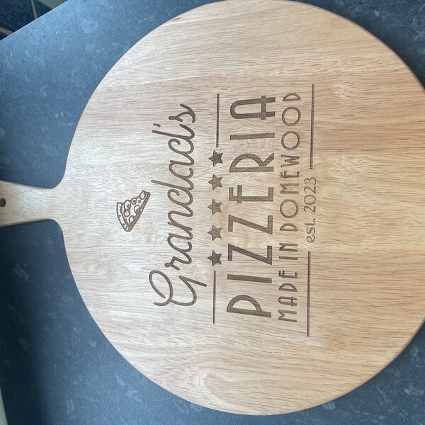 Personalised Pizza Paddle, Pizza Peel, Custom Pizza Board, Personalised ...