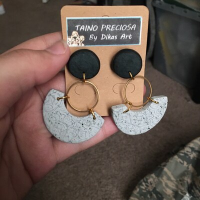 Jewelry TAINO PRECIOSA Cacique and Men Taino Symbols Polymer Clay ...