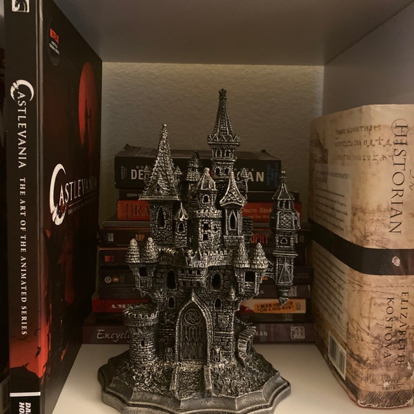 Castle Dracula, Gothic Hand Painted Resin Sculpture With LED Tea Light ...