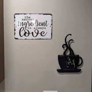 Kitchen Conversion Chart or Measurement Cheat Sheet Metal Sign ...