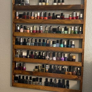 Nail Polish Rack/shelves From Reclaimed Pallet Wood - Etsy