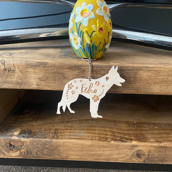 Dog Loss Gift, Dog Breed Keyring, Custom Dog Breed Keychain ...