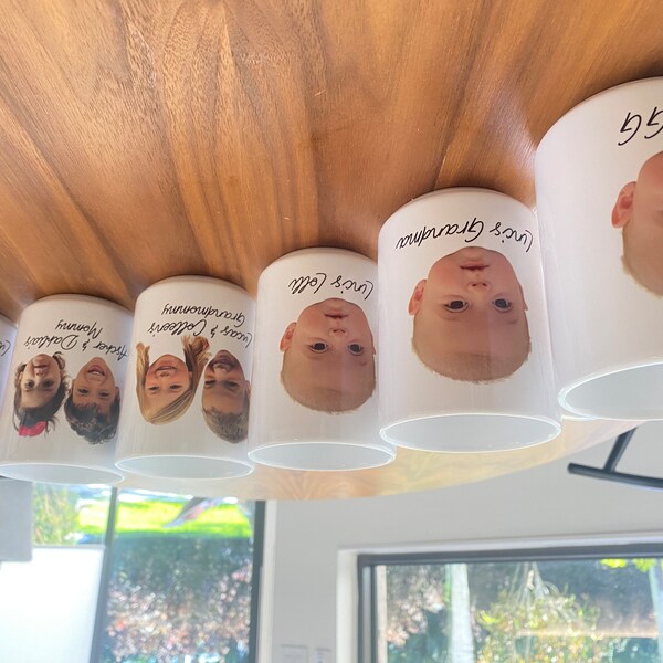 Custom Photo and Text Mug, Personalized Photo Mug, Face Mug, Custom ...