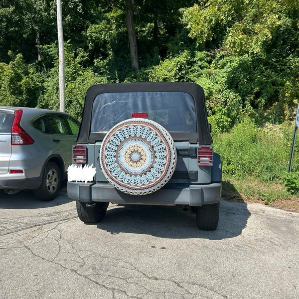 PDF Pattern Spare Tire Cover | Crochet Pattern Tire Cover Instant ...