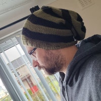 1T 2T Boys Slouch Beanie Hat,charcoal,green and Grey Crochet Hat - Etsy ...