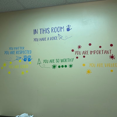 Personalized Creative Office Wall Sticker Inspiration Wall - Etsy