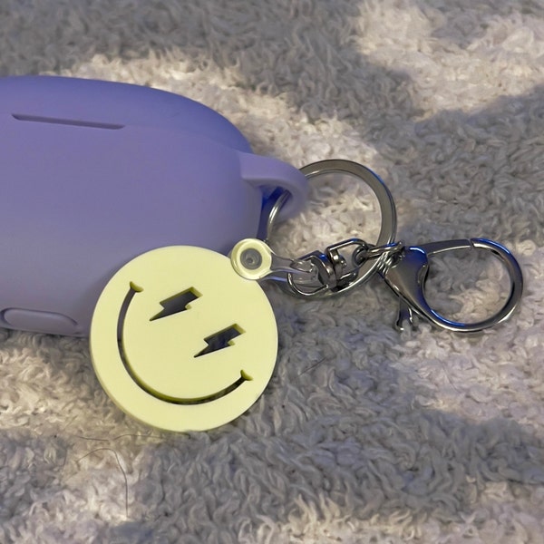 Smile Face Acrylic Keychain, Trendy Smile Bag Tag, Retro Keychain, Cute ...