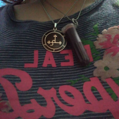 Sigil of Lilith Pendant Medallion Left Hand Path Seal of Lilith Naamah ...