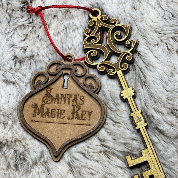 Santa's Magic Christmas Eve Key / Digital Laser Cut SVG File ...