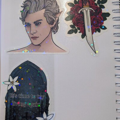 Lucifer Hazbin Hotel Handmade Stickers Die Cut Sparkle Laminate ...