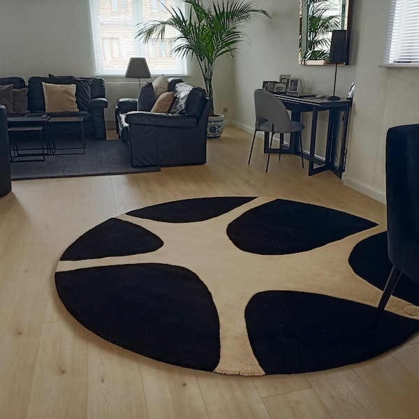 Solid Yellow Plain Hand Tufted Rug,luxury Plain Rugs,cut Pile Rug,plain ...