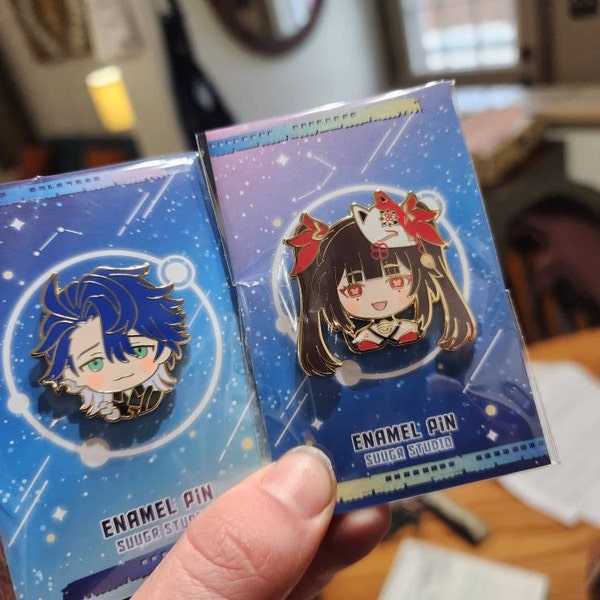 HSR Sampo and Sparkle the Masked Fools Honkai Star Rail Hard Enamel Pin ...