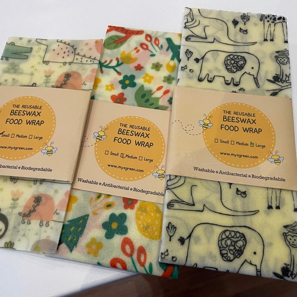 Beeswax Food Wrap Beeswax Wrap Reusable Food Wrap Wax Wrap for Food Wax ...