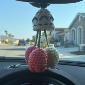 Crochet Flower Car Charm - Etsy
