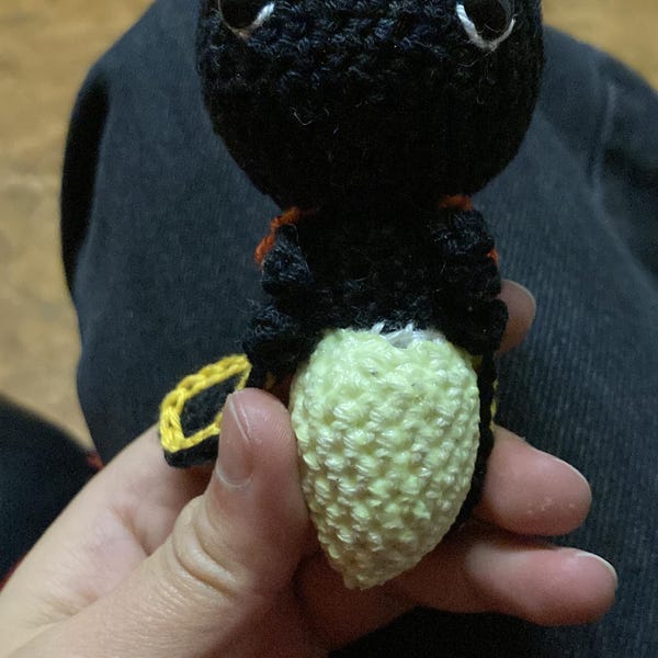PATTERN: Flicker the Firefly - Crochet Firefly Pattern - Amigurumi ...