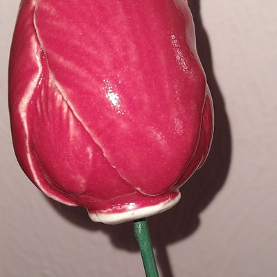 Tulip, 1 Pc, Ceramic Tulip, Handmade Tulip, Porcelain Tulip, Ceramic ...