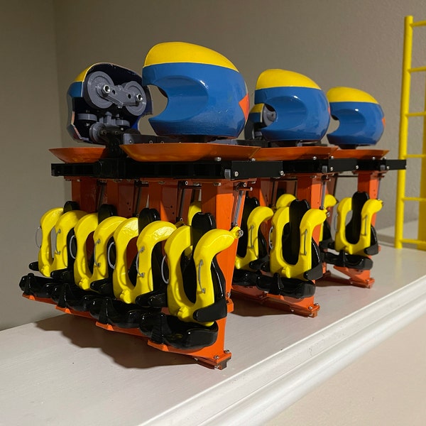 Digital CAD Files for 3D Printable Roller Coaster Train - Inverted ...