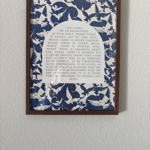 The Prayer of St Francis Print | Christian Wall Art, Catholic Decor ...