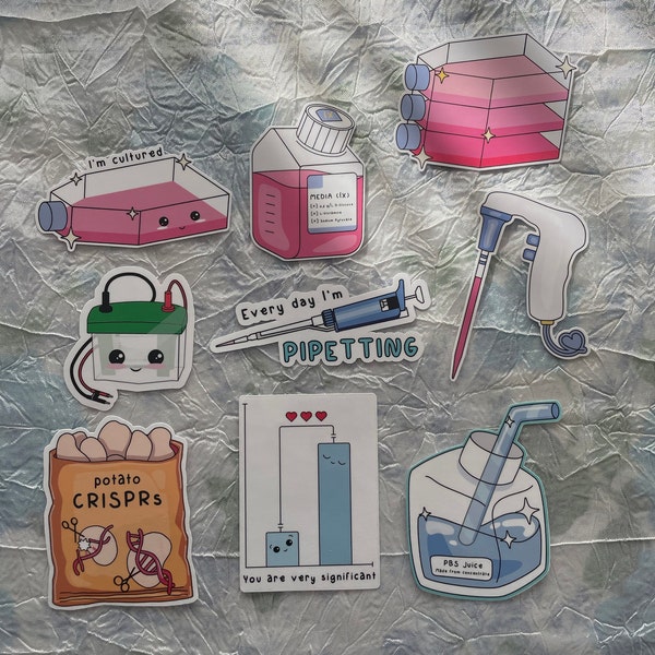 DNA Polymerase Vinyl Sticker Molecular Biology Gift for Phd Graduate ...