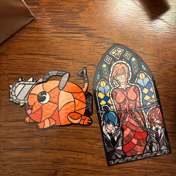 Princess Serenity & Prince Endymion Stained Glass Transparent Stickers ...