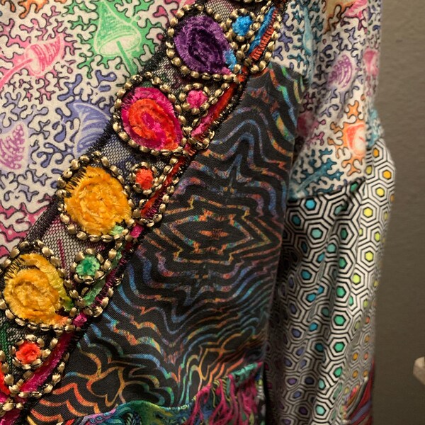 The Granny Square Pimp Coat Duster With Faux Fur Trim - Etsy