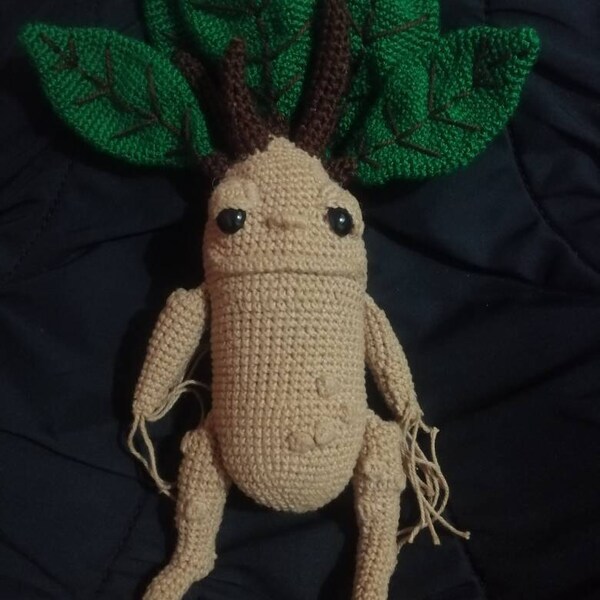 PDF Crochet Mandrake Plant, Flower, Cute Mandragora Doll, Amigurumi ...