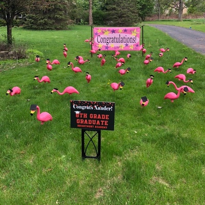 Elementary Graduation Yard Sign Middle School 2023 Graduate 12x18 Size ...