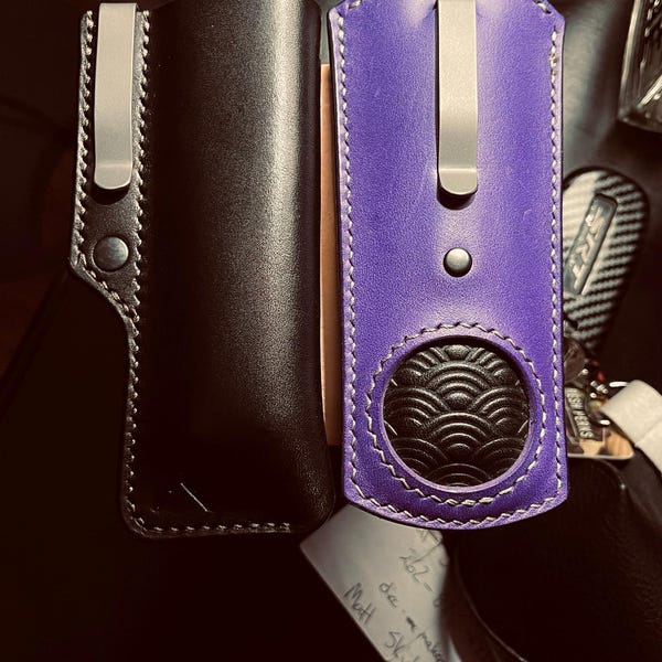 PICK YOUR COLOR Leather Bali Burrito/balisong Sheath *please Read ...