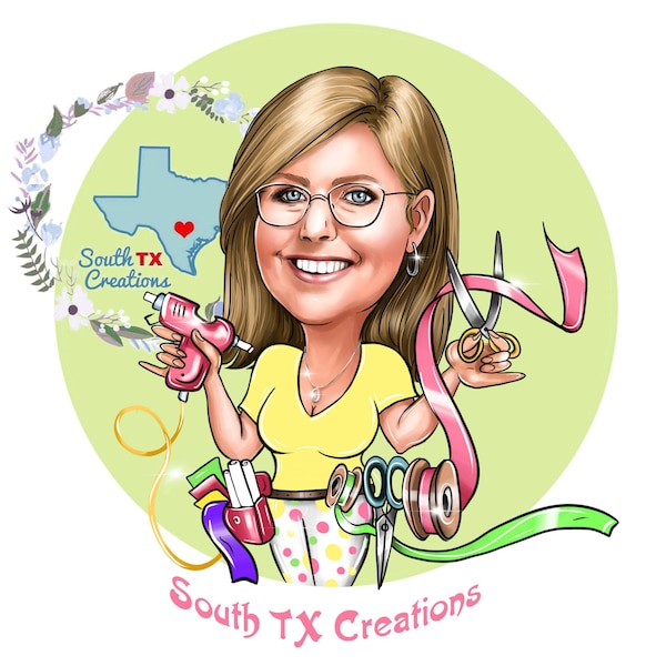 Hair Stylist Logo Design - Custom Cartoon Portrait for Your Business ...
