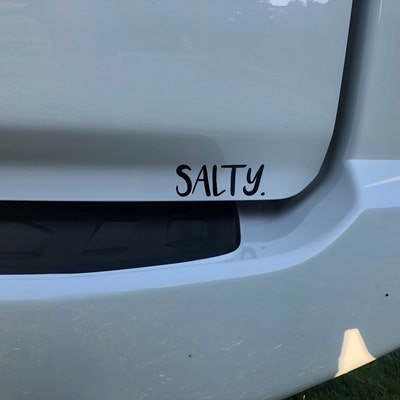 SALTY. Vinyl Decal Bumper Sticker, Set of 2 Salty Beach, Salty Bitch ...