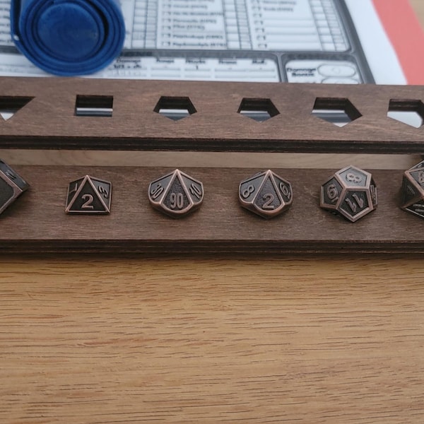 Handcrafted Wooden Dice Display Stand | Minimalist Tabletop Holder for ...