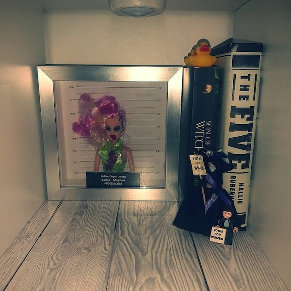 Arrested Barbie Art Doll: Macabre Mugshot in Box Frame - Etsy