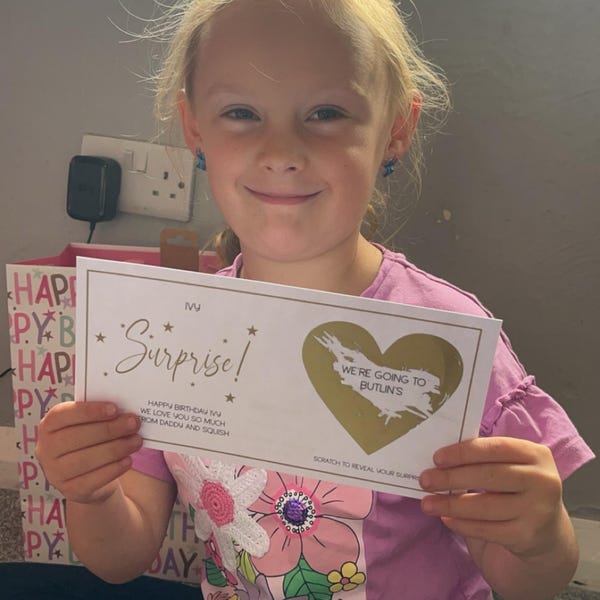 Personalised Birthday Scratch Card Surprise Gift | Birthday | Special ...