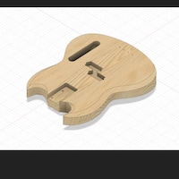 Fender Telecaster Thinline Semi Hollow Guitar Body 3D CAD Files 1:1 ...