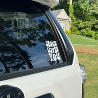 Jesus is King Christian Jesus Cross Bible Verse Car Vinyl Decal Bumper ...