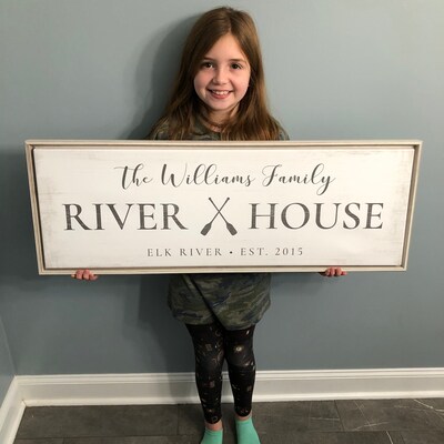 Custom River Signs Welcome to the River House Sign River House Signs ...
