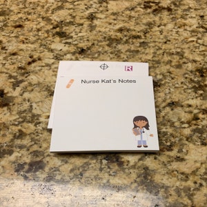 Custom Nurse Doctor Sticky Notes // Nurse Gift Idea, Customizable ...