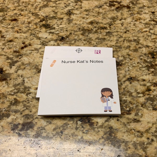 Custom Nurse Doctor Sticky Notes // Nurse Gift Idea, Customizable ...
