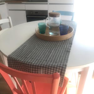 Set of Natural Linen Tablecloth and 4 Napkins,linen Tablecloth and ...