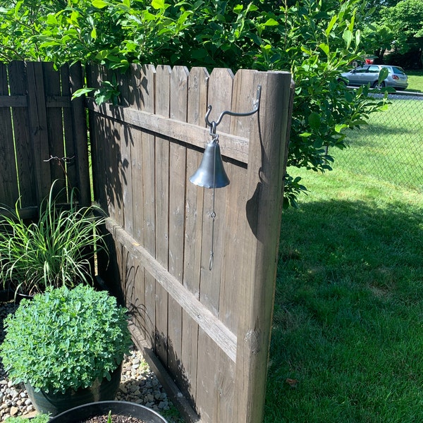 Wrought Iron Bell With Optional Hanging Hook, Small - Etsy