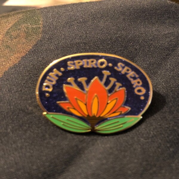 Dum Spiro Spero - While I Breathe I Hope - Enamel Pin - Latin Motto ...