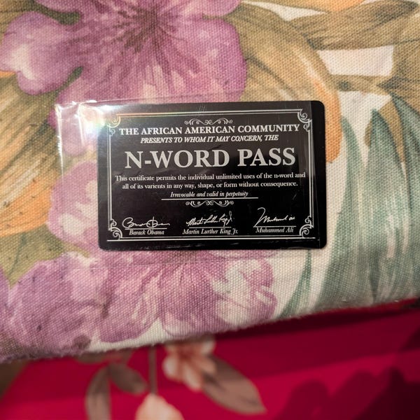 N-word Pass Novelty - Etsy