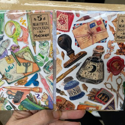 Mini Vintage Style Airmail Sticker Labels 2 Sheet Sticker Set ...