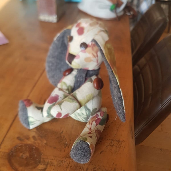 Floppy Eared Bunny Sewing Pattern: Stuffed Animal PDF (15.5") - Etsy