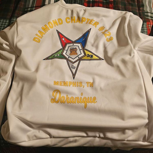Personalized OES Eastern Star Jacket, Custom Order of the Eastern Star ...