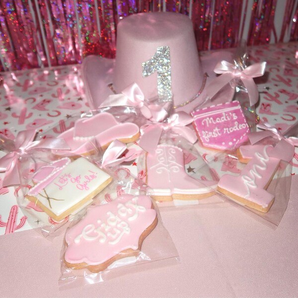 Number Custom Anniversary Cookies Set of 6 Crunchy Shortbread Cookies ...